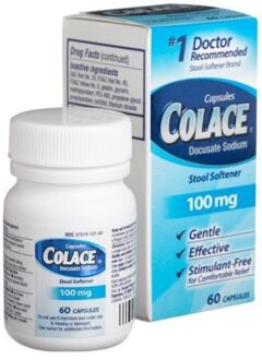 Colace 100mg (Docusate Sodium)? Side effects, Dosage
